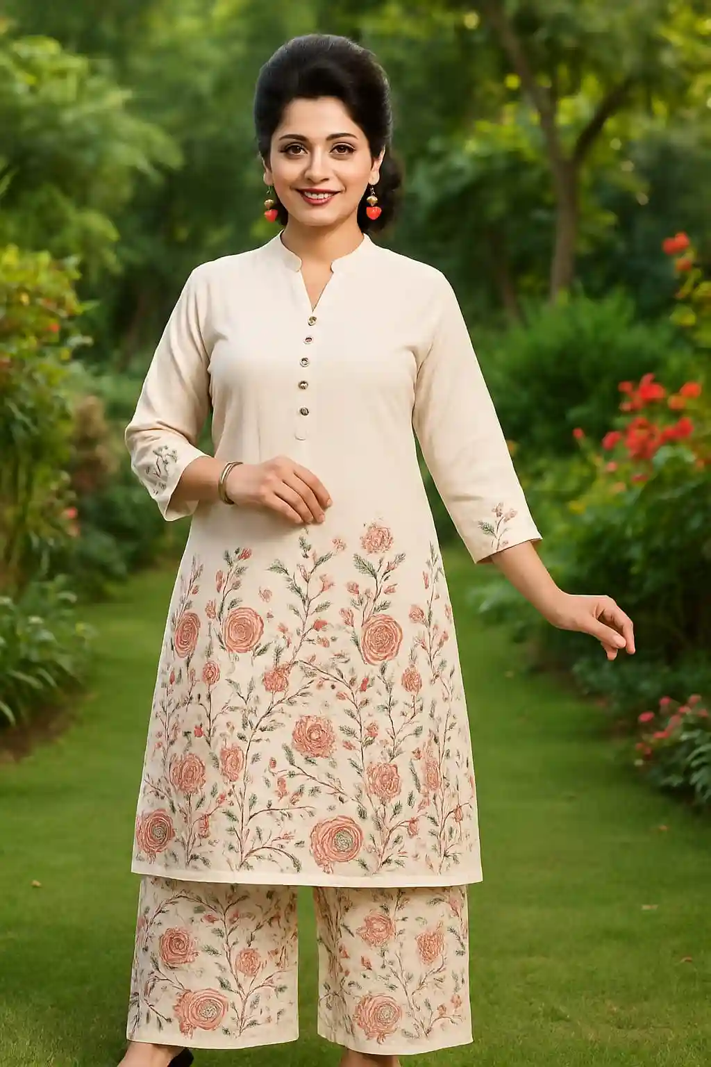 Pure Khadi Cotton Top & Bottom | Handloom Comfort Wear